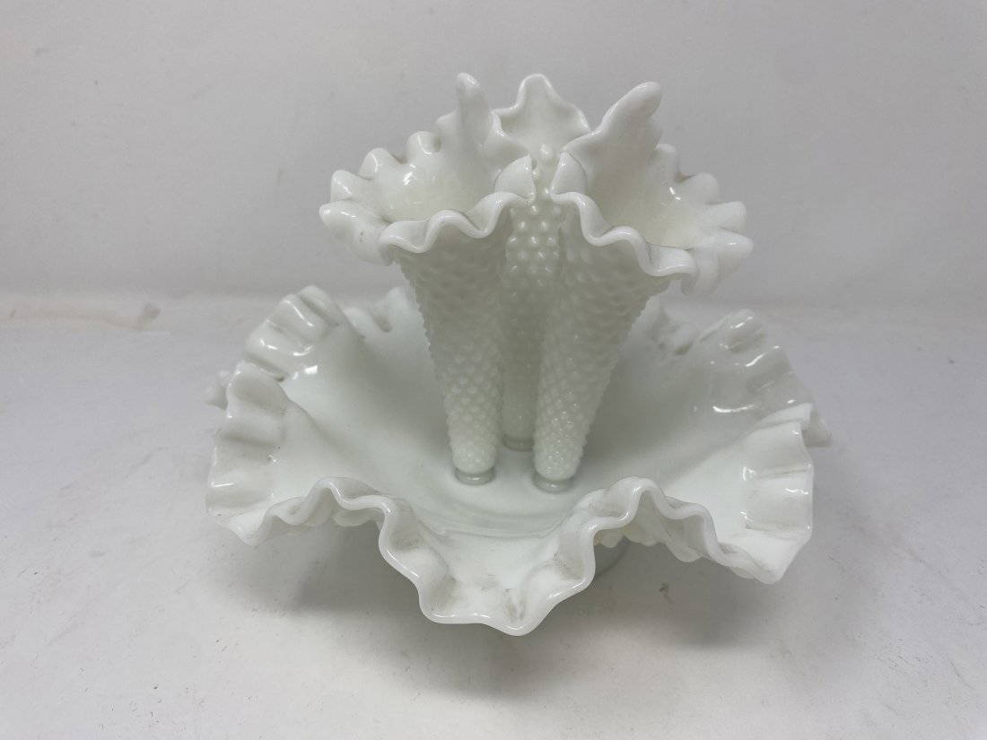 Fenton Hobnail Epergne Auction