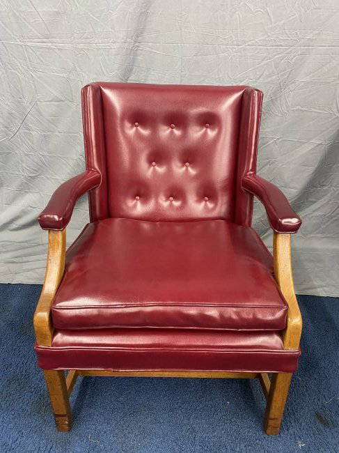 Retro Vinyl Arm Chair Auction