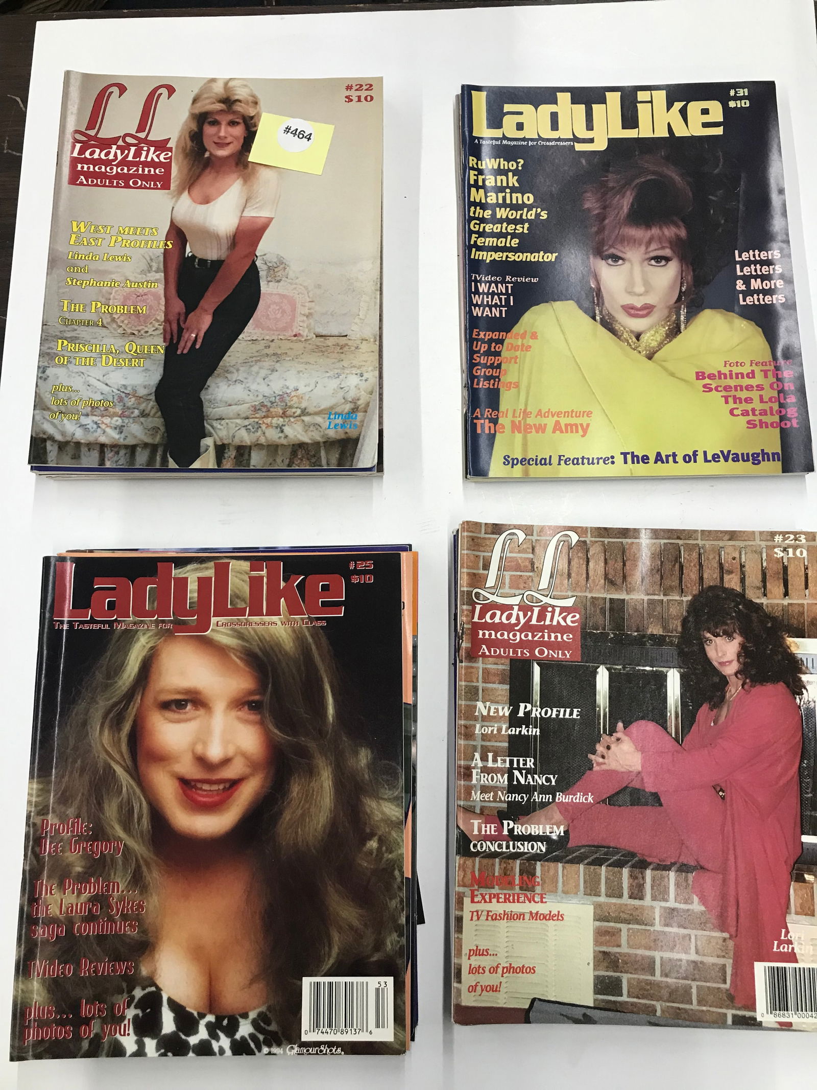Approximately 25 Vintage Transgender Magazines