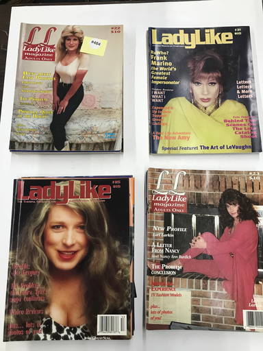 Approximately 25 Vintage Transgender Magazines