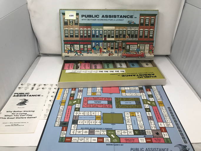 Vintage Public Assistance Board Game