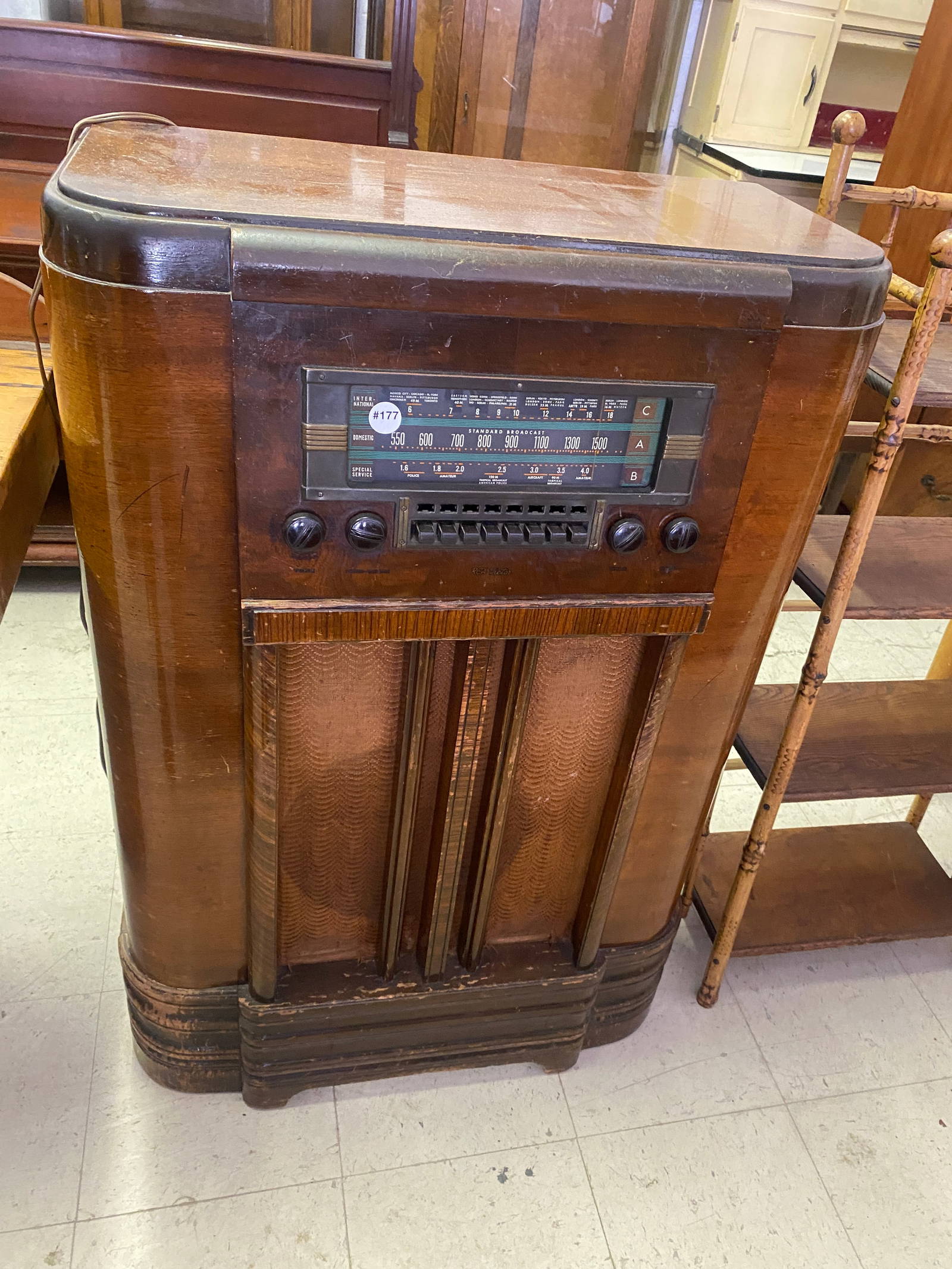 Antique Floor Model Radio Auction