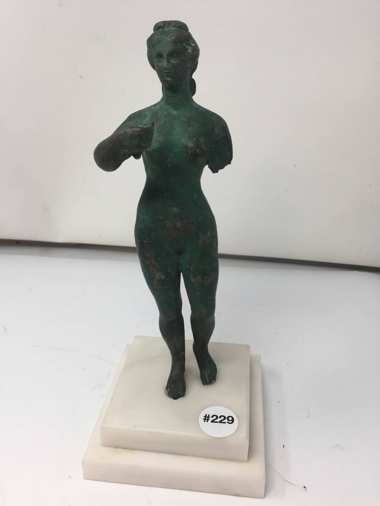 Verdigris Bronze Statue Auction