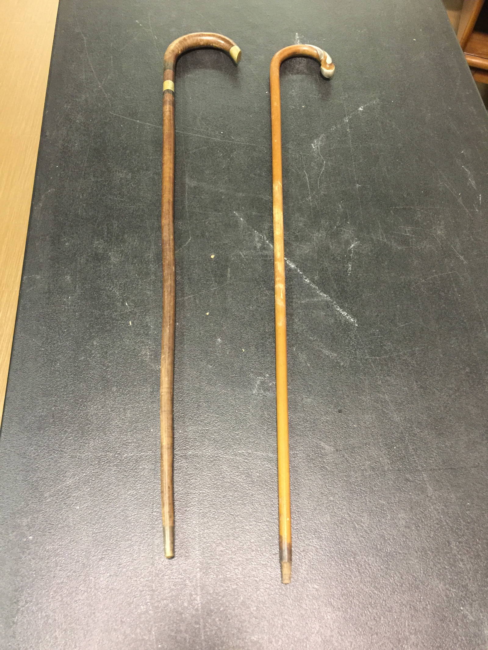 Two Antique Walking Sticks Auction