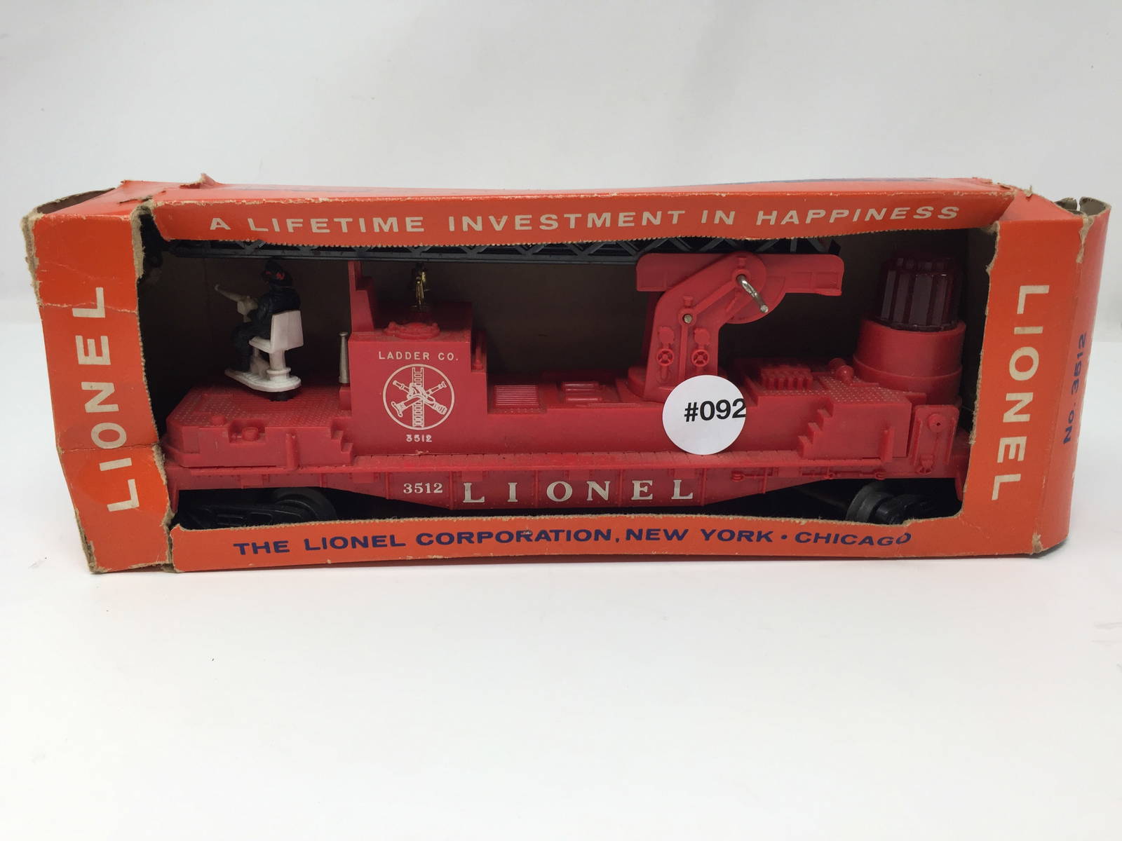 Lionel Operating Fireman & Ladder Car Auction