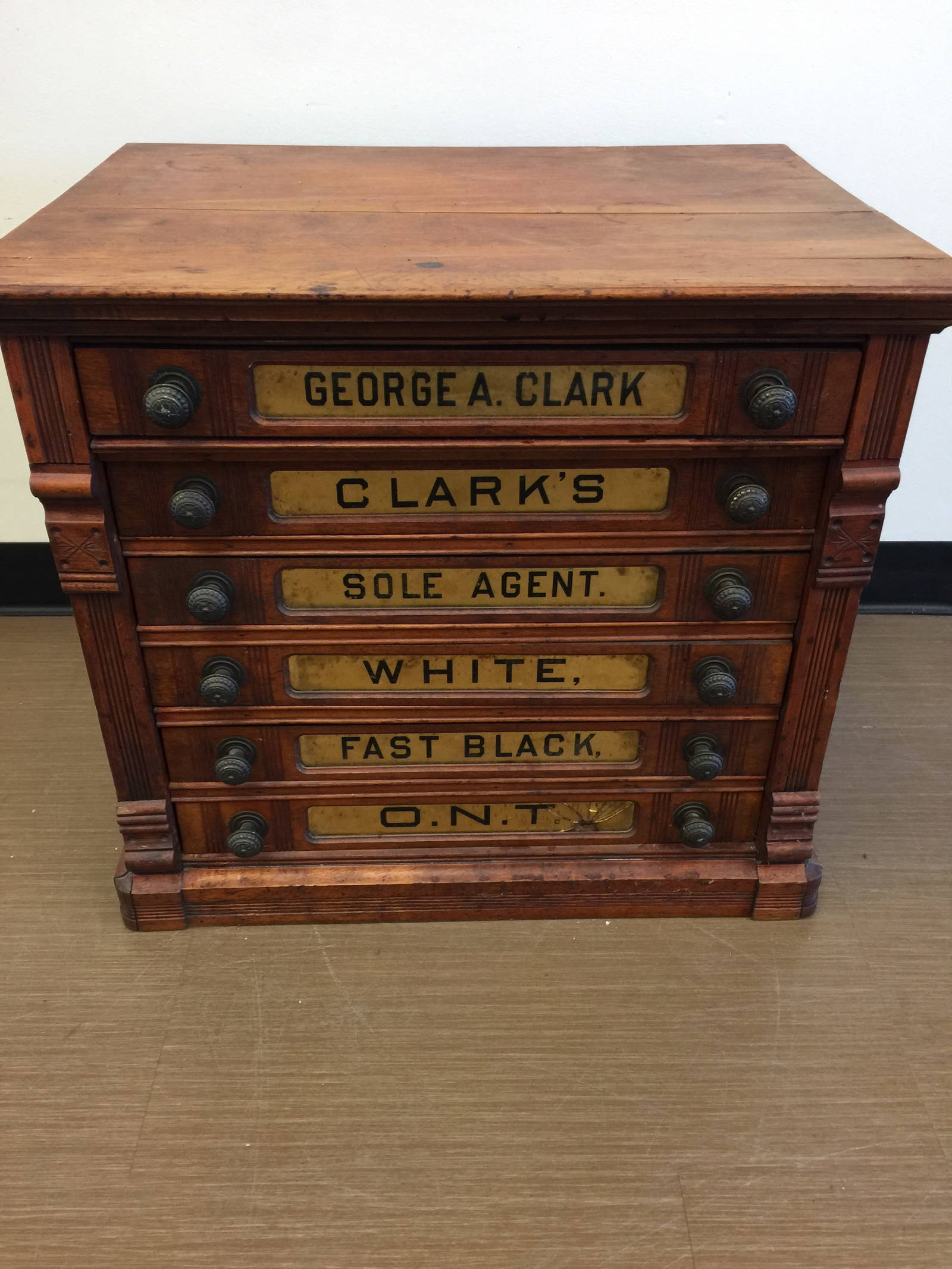 Clarks 6 Drawer Spool Cabinet Auction