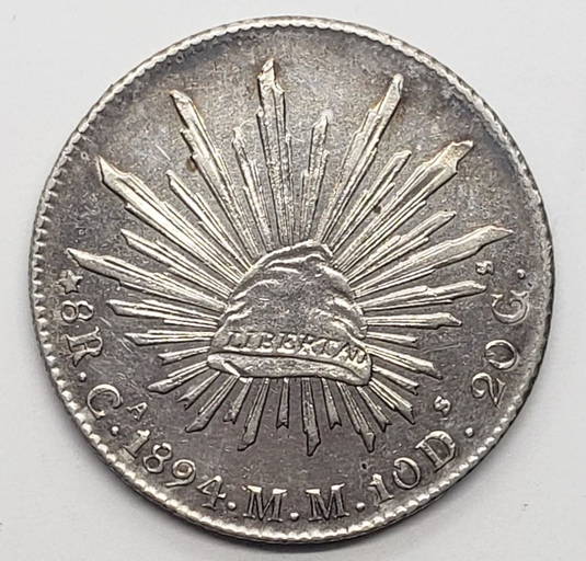 1894 Libertad Republica Mexicana 8r