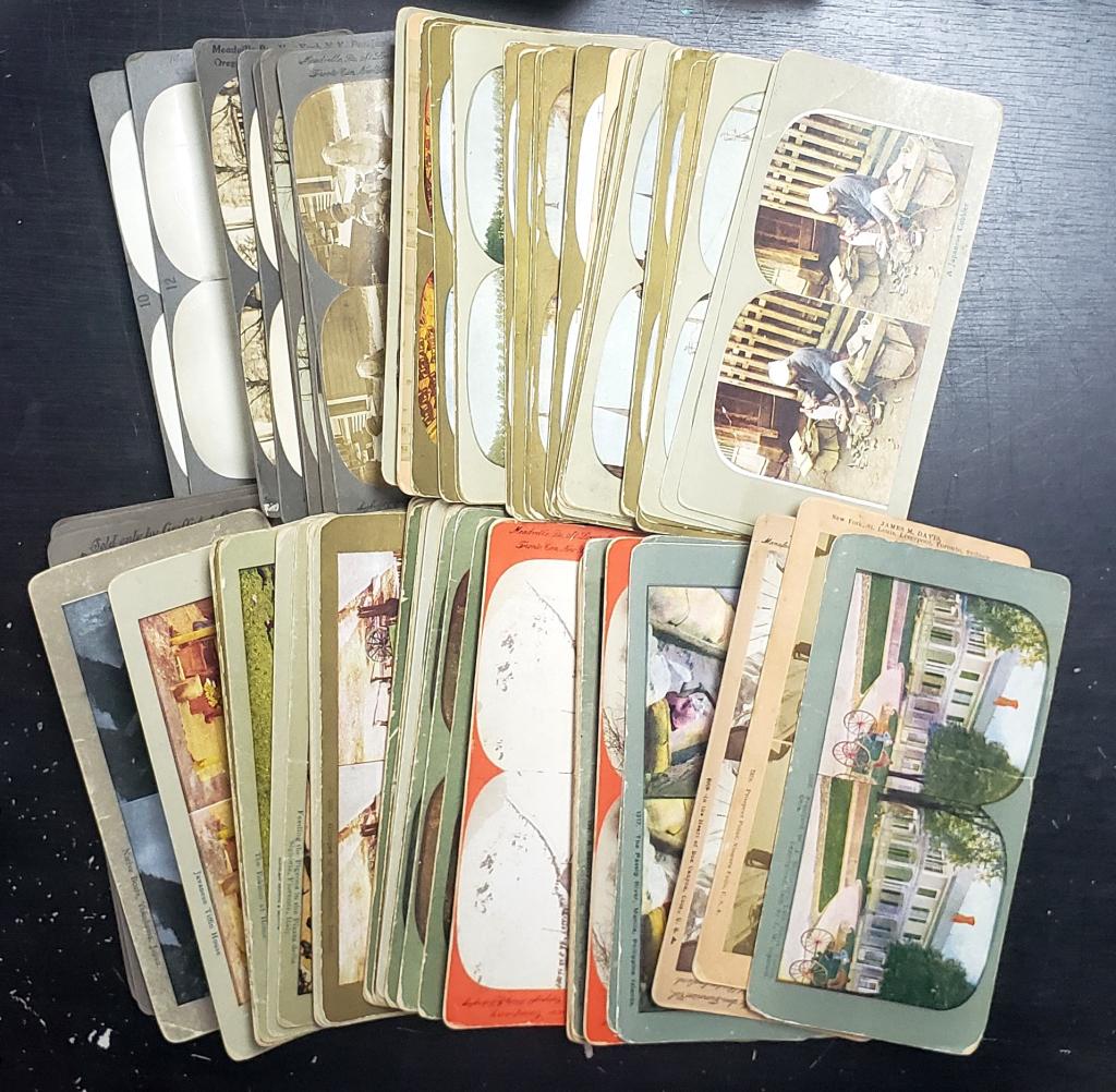 Huge Lot Of Steroscope Viewer Cards