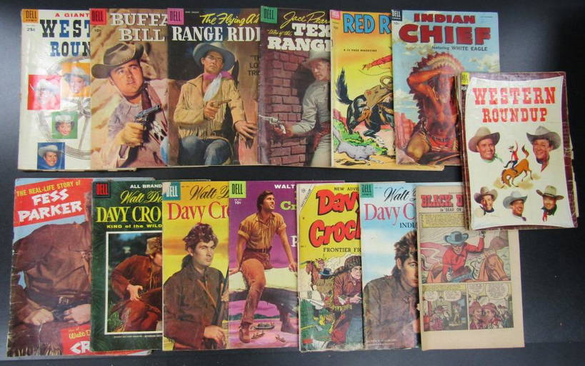 (14) Dell Western Comics 1950's