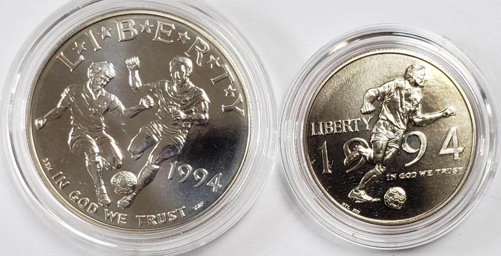 1994 World Cup Commemorative Coins Silver Dollar