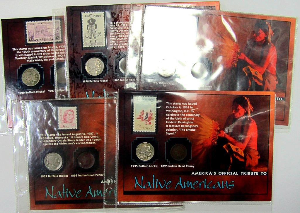 Native Americans Tribute Coin & Stamp Sets