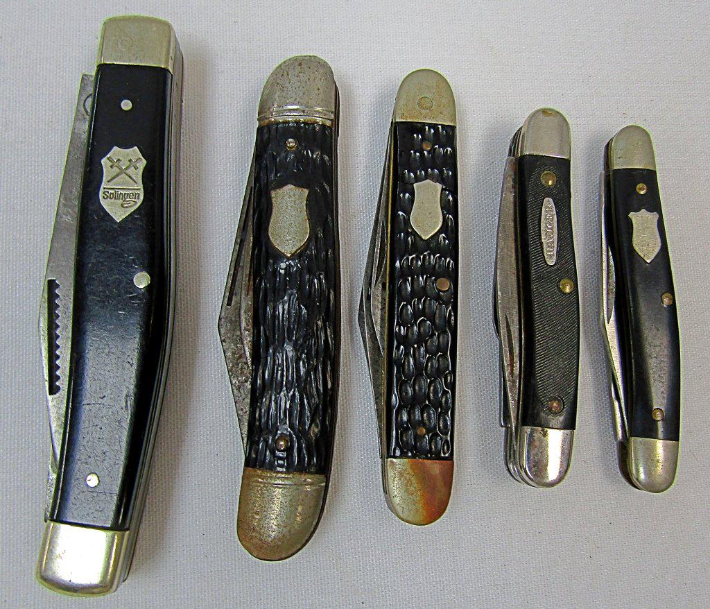 (5) Various Vintage Pocket Knives