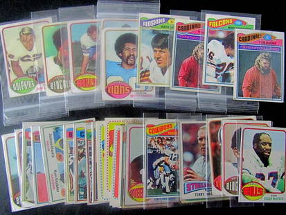 1960's 70's Football Card Lot W/stars