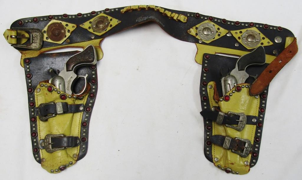 Roy Rogers Holster With Cap Guns
