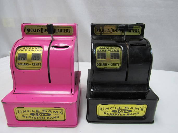 (2) UNCLE SAM 3 COIN RESGISTER BANKS (#0130) on Feb 17, 2022 | Premier ...