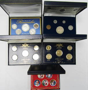 1999 24kt Gold Plated U.s. Coin Set