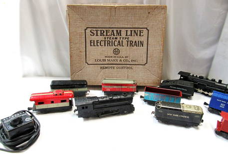 Marx Vintage Tin Railroad Set In Box