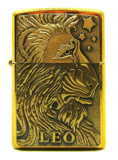 1999 Leo Lion Brass Zippo Horoscope Lighter!