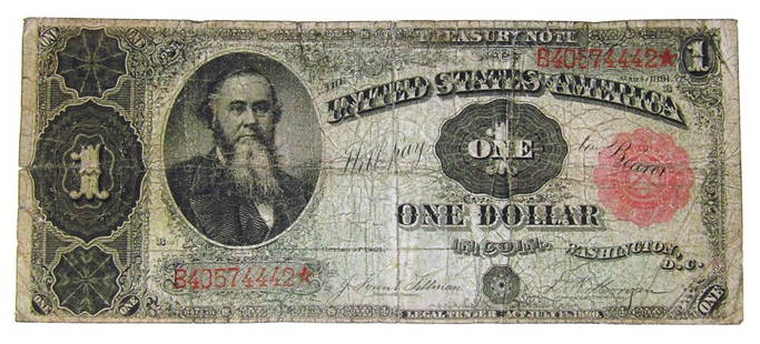 Large Size Note : Series Of 1891 $1 Treasury Note