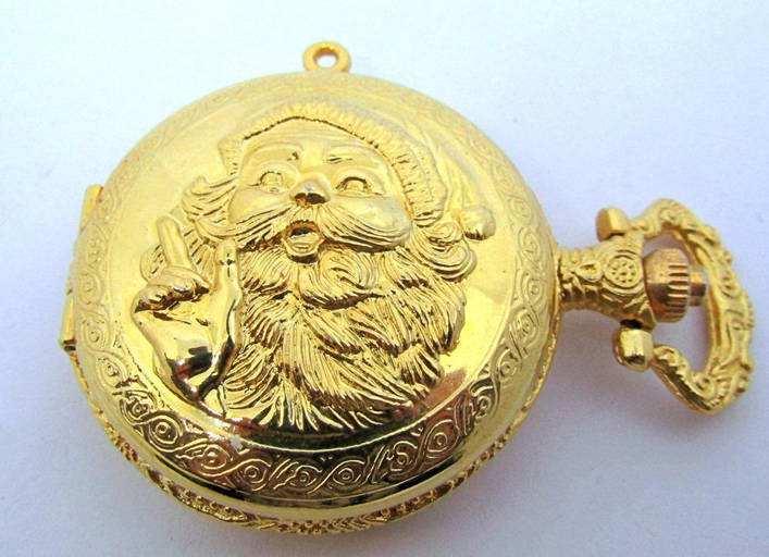 VTG DEPT 56 'CHRISTMAS TIME' SANTA POCKET WATCH; - Dec 08, 2022 ...
