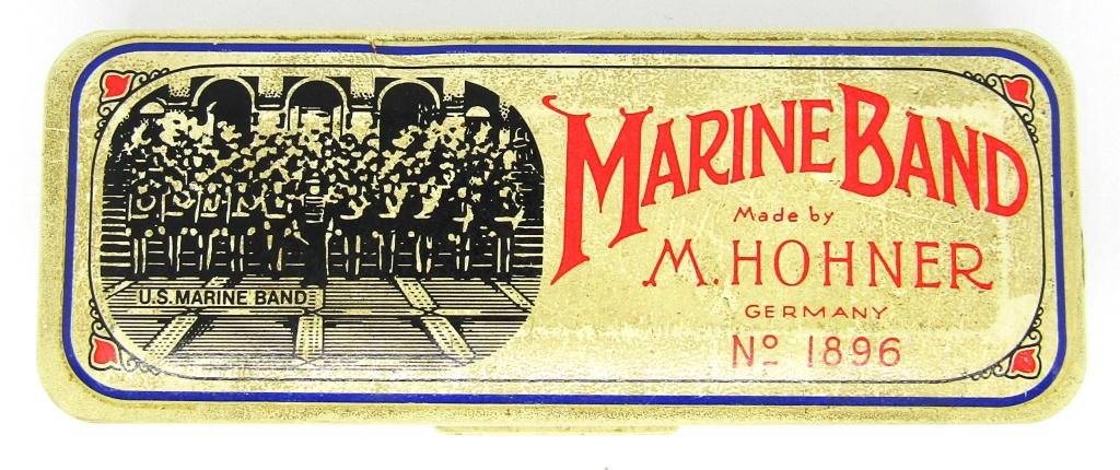 Vintage M Hohner Marine Band Harmonica