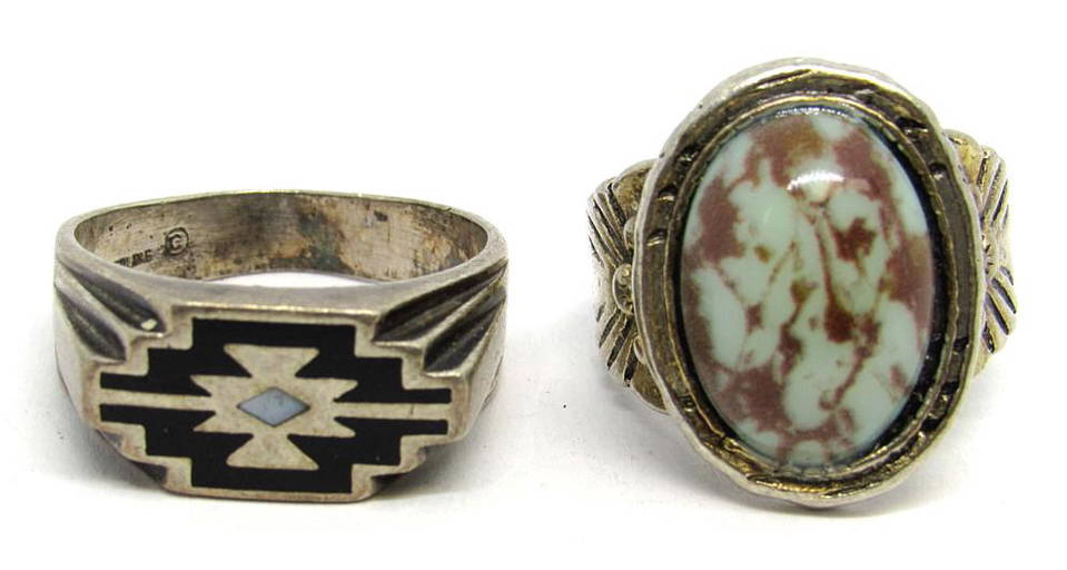 (2) STERLING MENS SOUTHWEST RINGS (#0030) on Dec 27, 2022 | Vintage ...