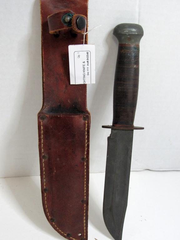 Ww2 Pal Rh 36 Mk2 Fighting Knife & Sheath!