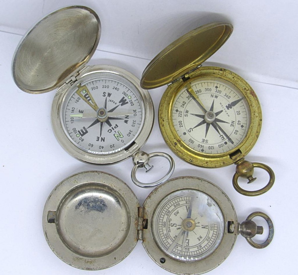 Vintage Military Waltham Compass Working