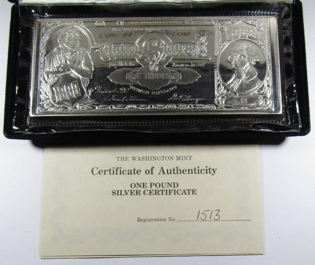 "one Pound" Silver Certificate