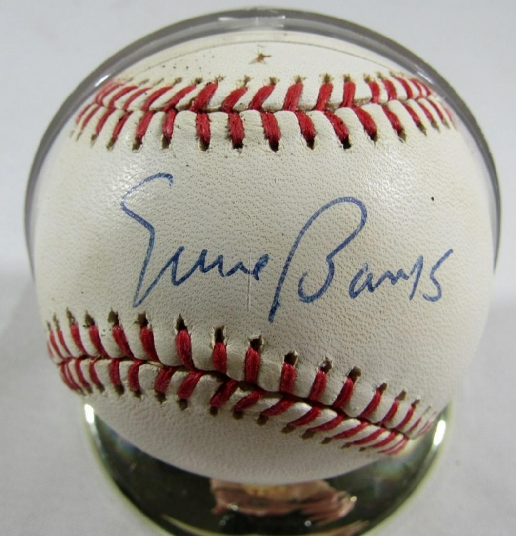 Ernie Banks Autographed Baseball