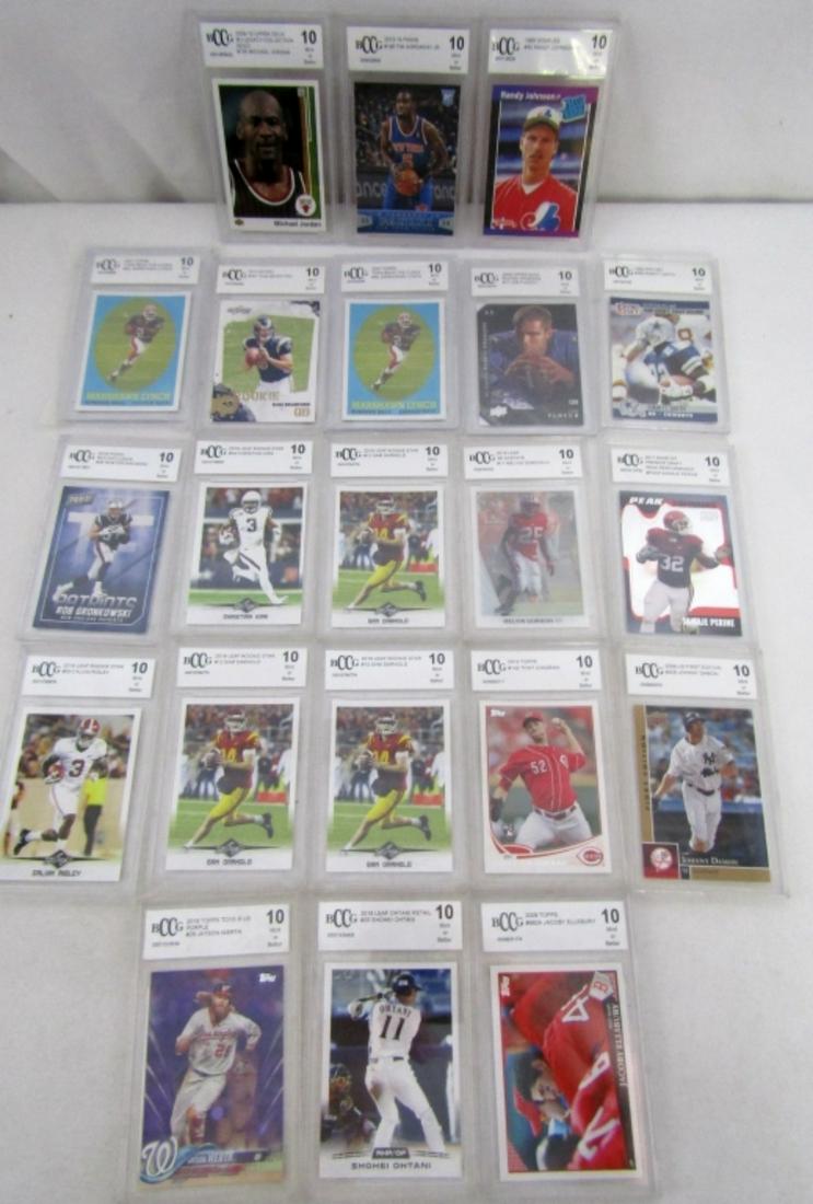 (21) Bccg Graded Sportscards All Sports