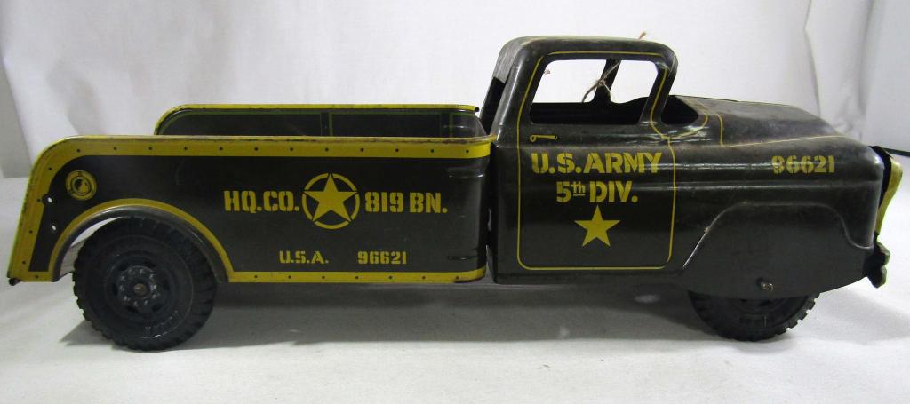 Marx Toy Army Truck Us Army 5th Div.