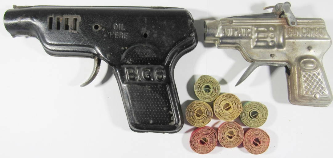 Vintage Big 6 Toy Gun & Automatic Gun Cowboy