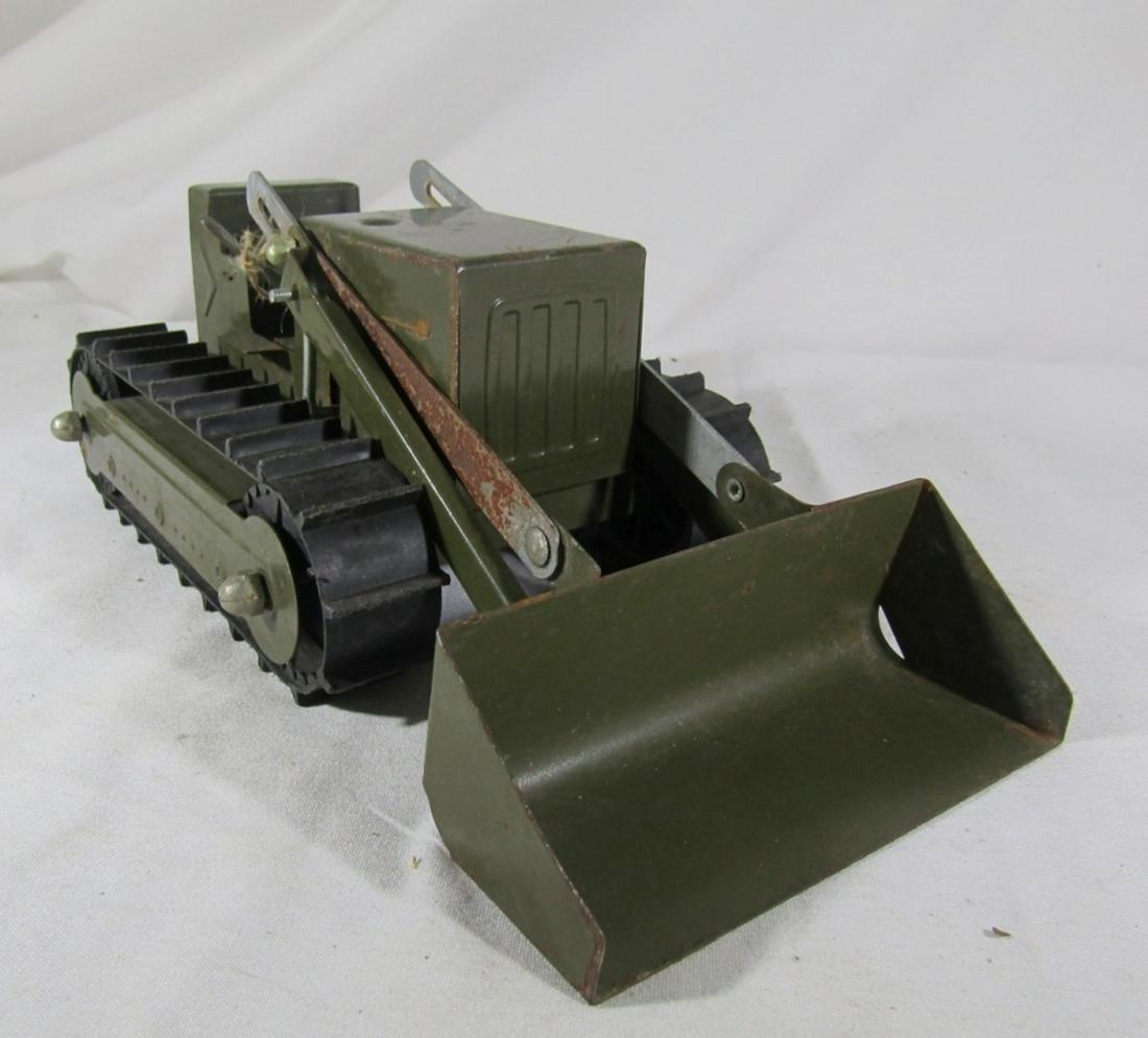 Structo Army Bulldozer Metal Tuck Auction