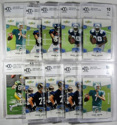 (10) Bccg 10 Football Rookie Cards
