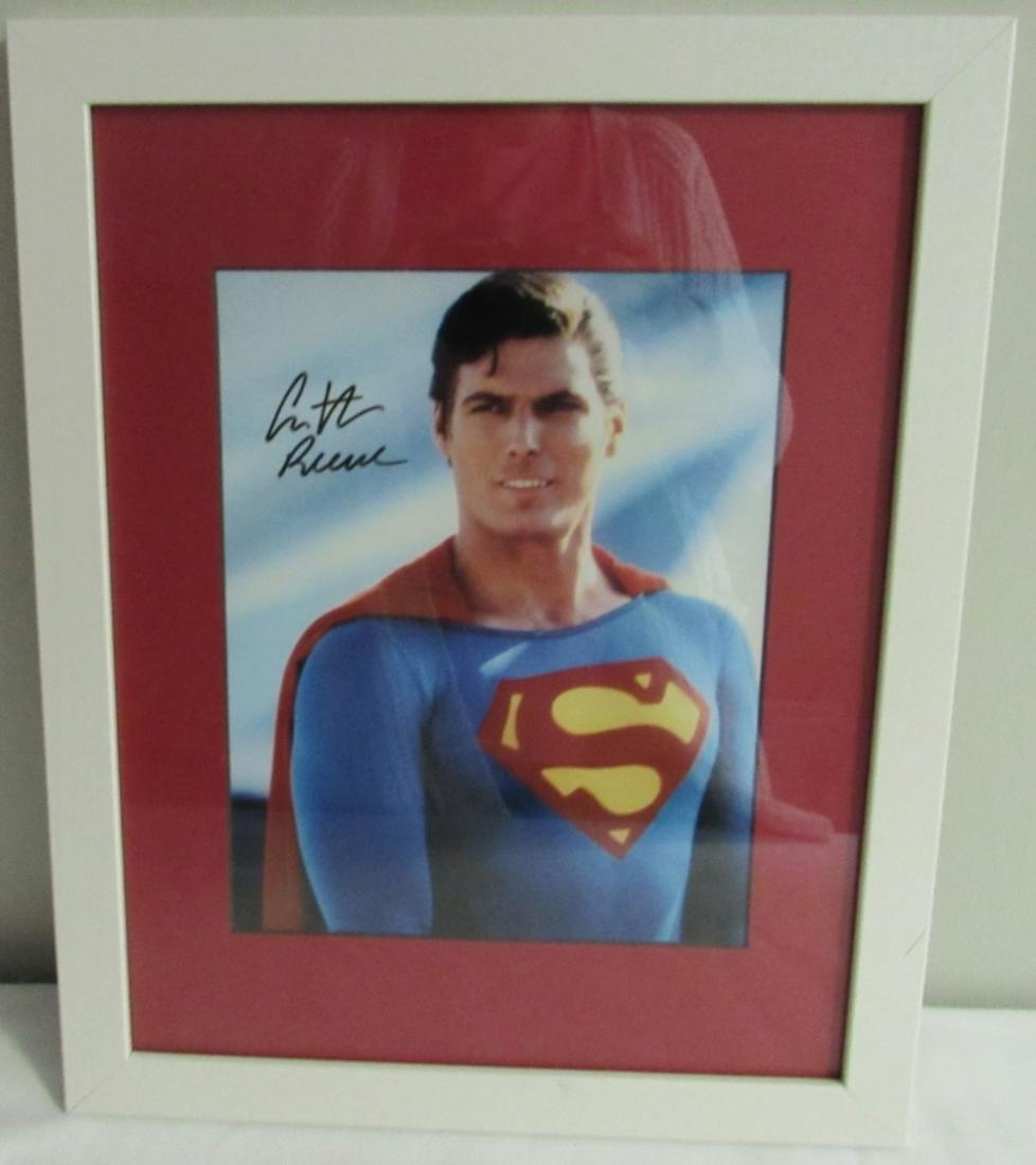 Christopher Reeves "superman" Autograph Print Auction