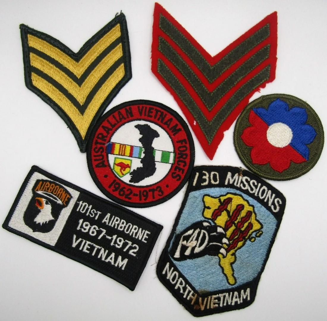 (6) Vietnam Era Military Patches Auction