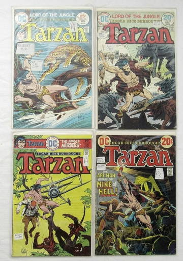 (4) Dc Tarzan Bronze Age Comics 1972 1976