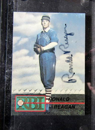 Ronald Reagan Autograph Rbi Card