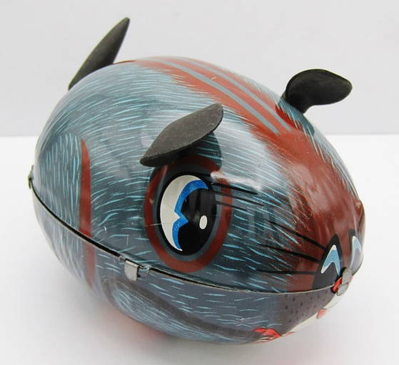 1960s Yone Scurry Mouse Tin Wind Up Toy!