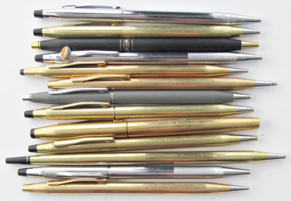 Lot Of 13 Vintage Cross Pens! Auction