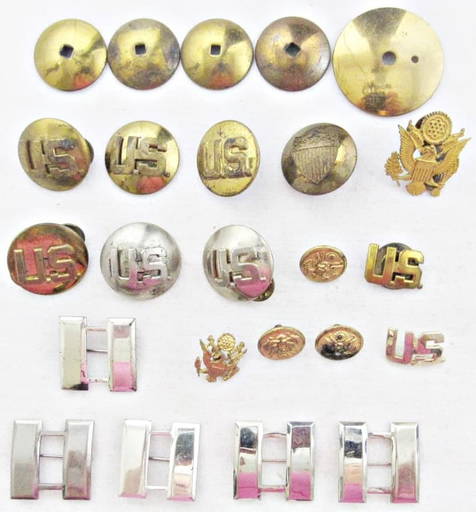 Vintage U.s. Military Pins & Rank Bars