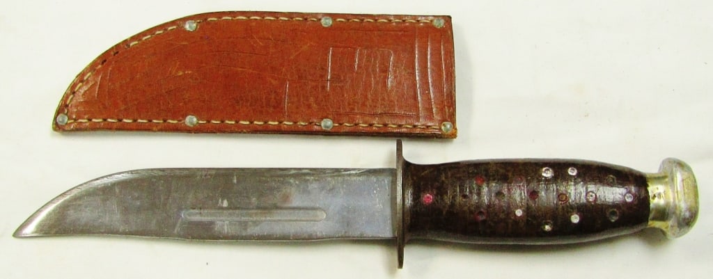 Vintage Fixed Blade Knife With Sheath