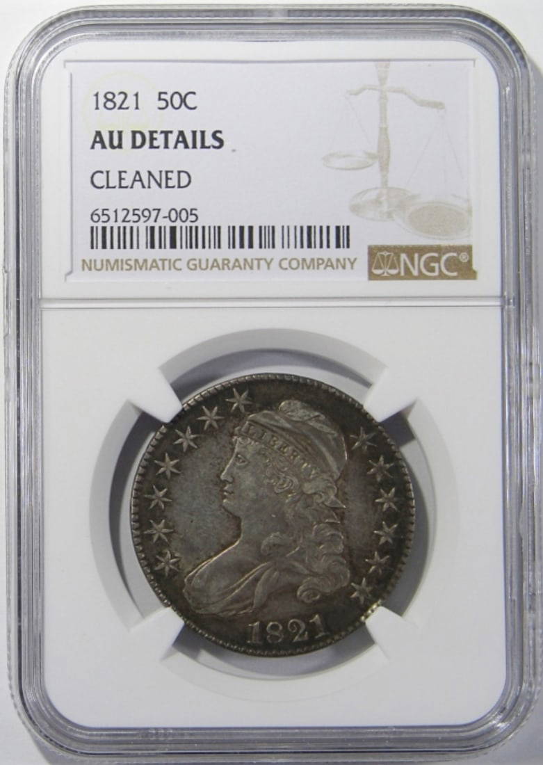 1821 Capped Bust Half Ngc Au Details Auction