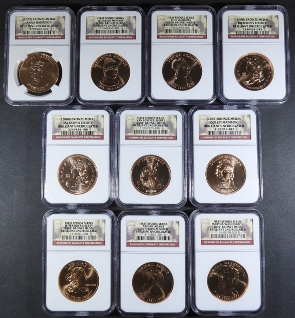 (10) Ngc Bu First Spouse Bronze Medals