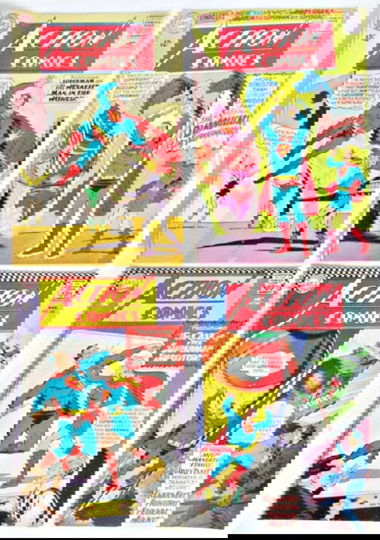 (4) Dc Action Comics 12c Issues - Superman Auction