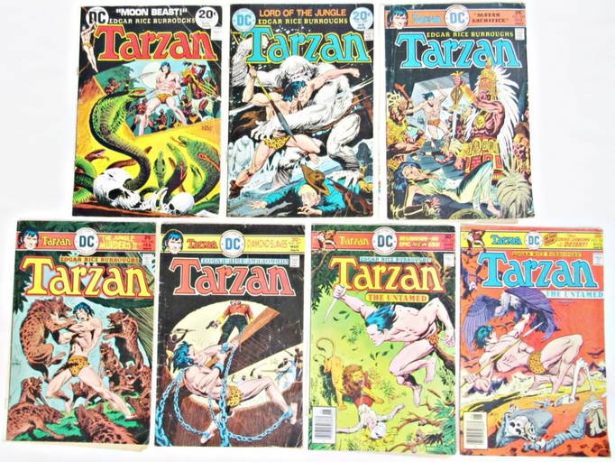 (7) Dc Tarzan Comics Bronze Age
