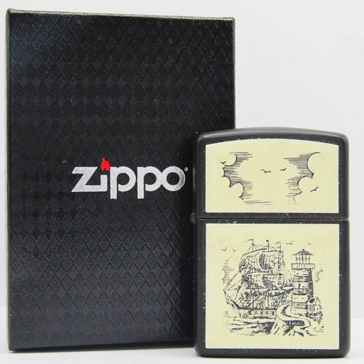 1996 Windswept Black Matte Zippo In Box