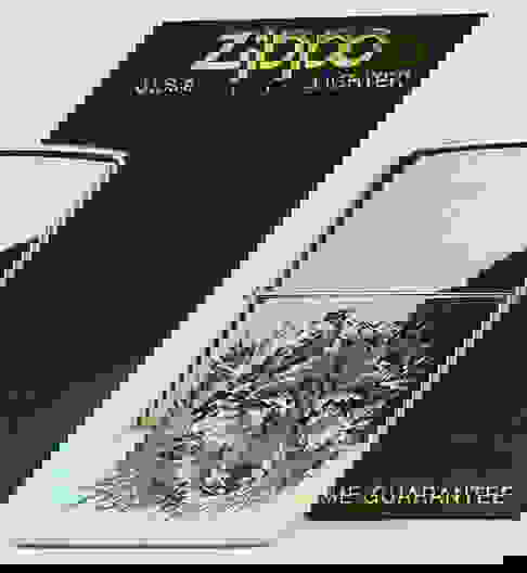 1998 Unfired Grey Wolf Zippo Lighter In Case Auction