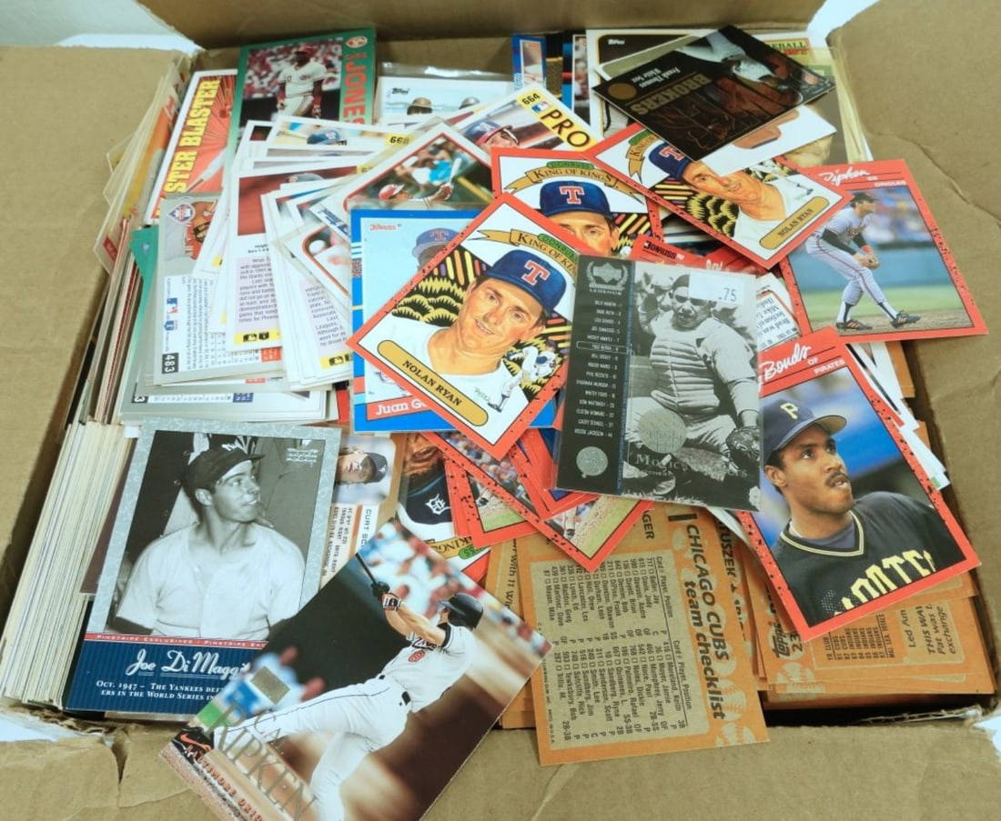 Large Flat Rate Box Full Baseball Cards - Unsearch Auction
